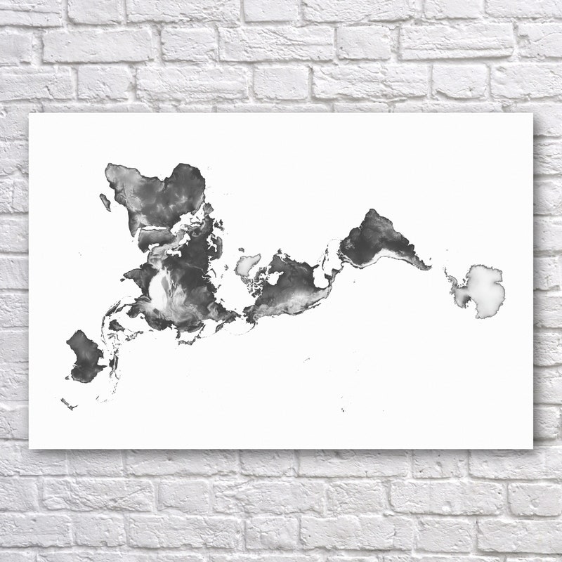 Abstract World Map - Etsy