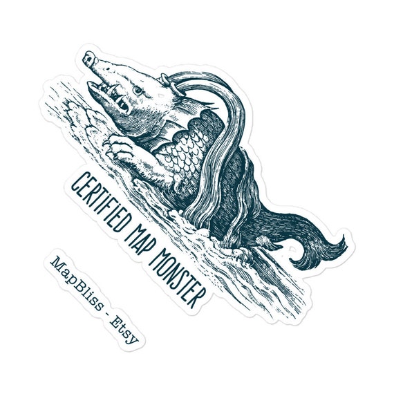 Certified Map Monster Sticker - Etsy