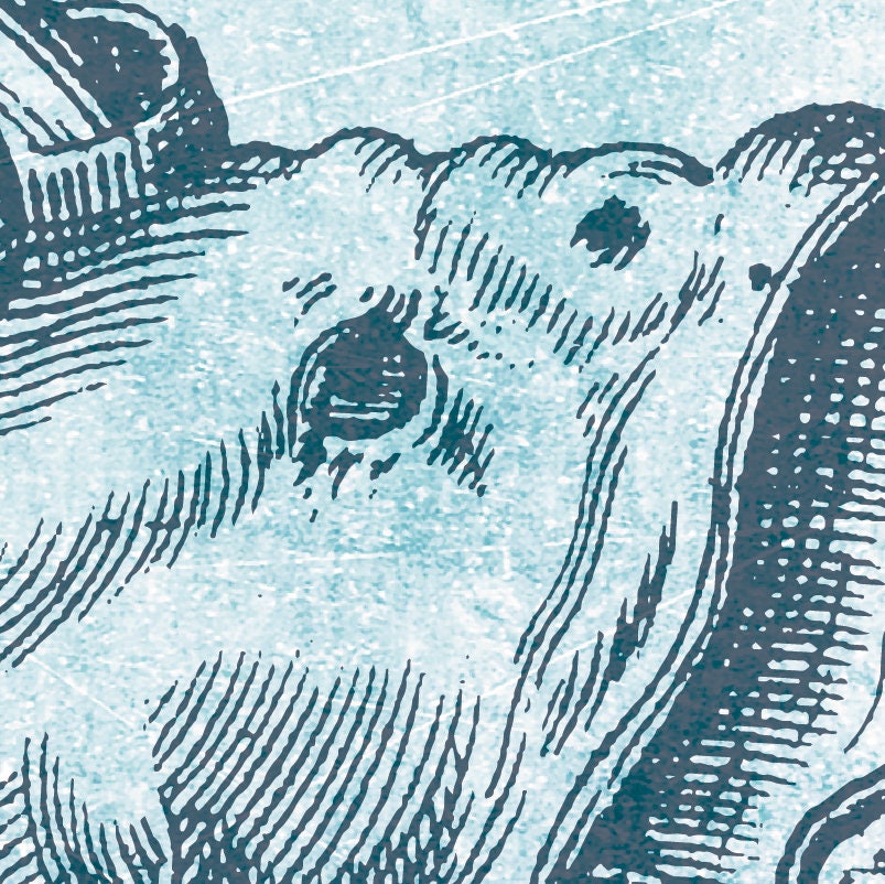 Medieval Map Monsters Poster Sea Creatures From Medieval Map - Etsy