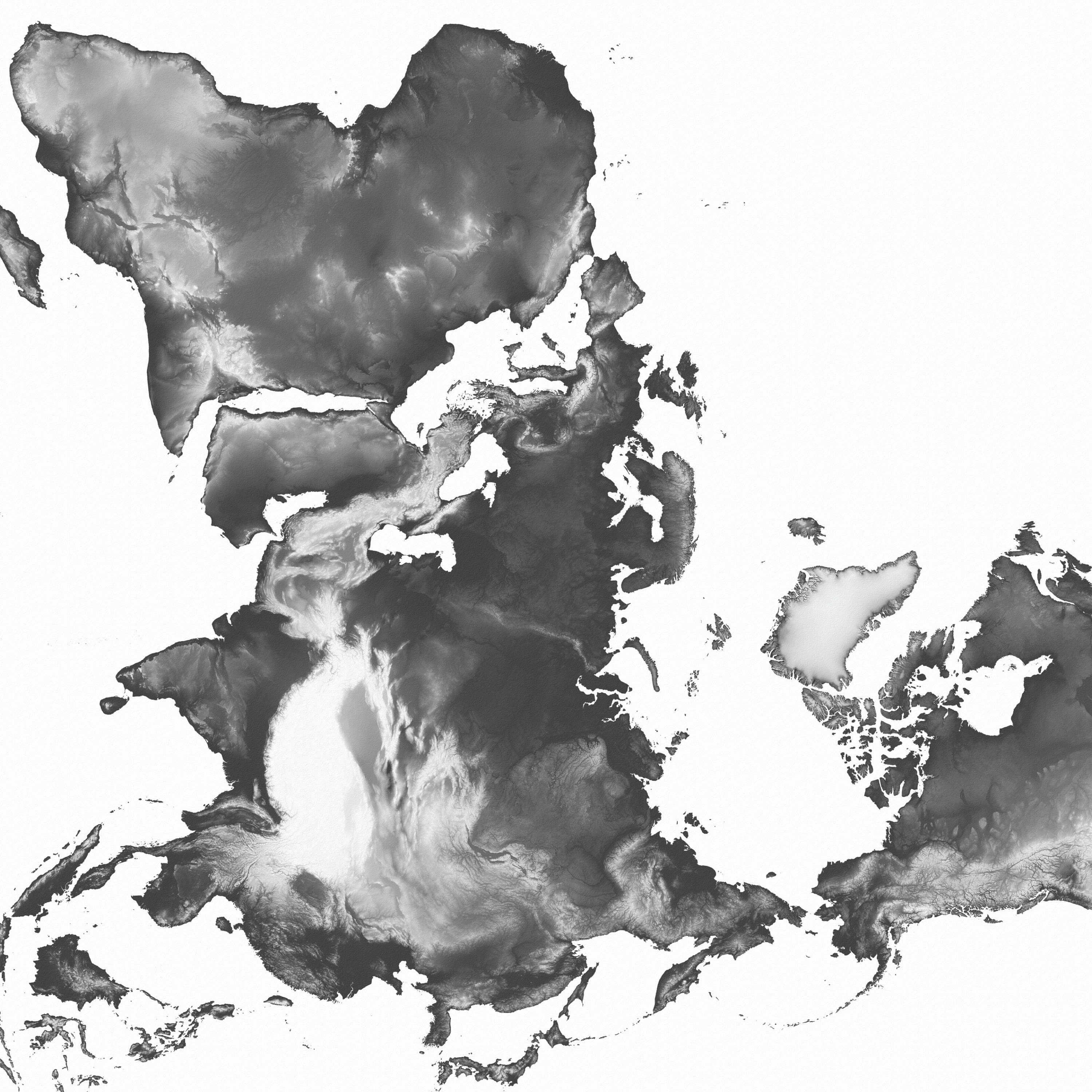 Tinted Abstract World Map Rolled Poster Color Variations | Etsy