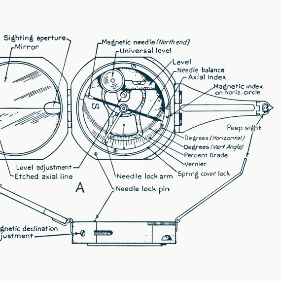 Pocket Compass Outline
