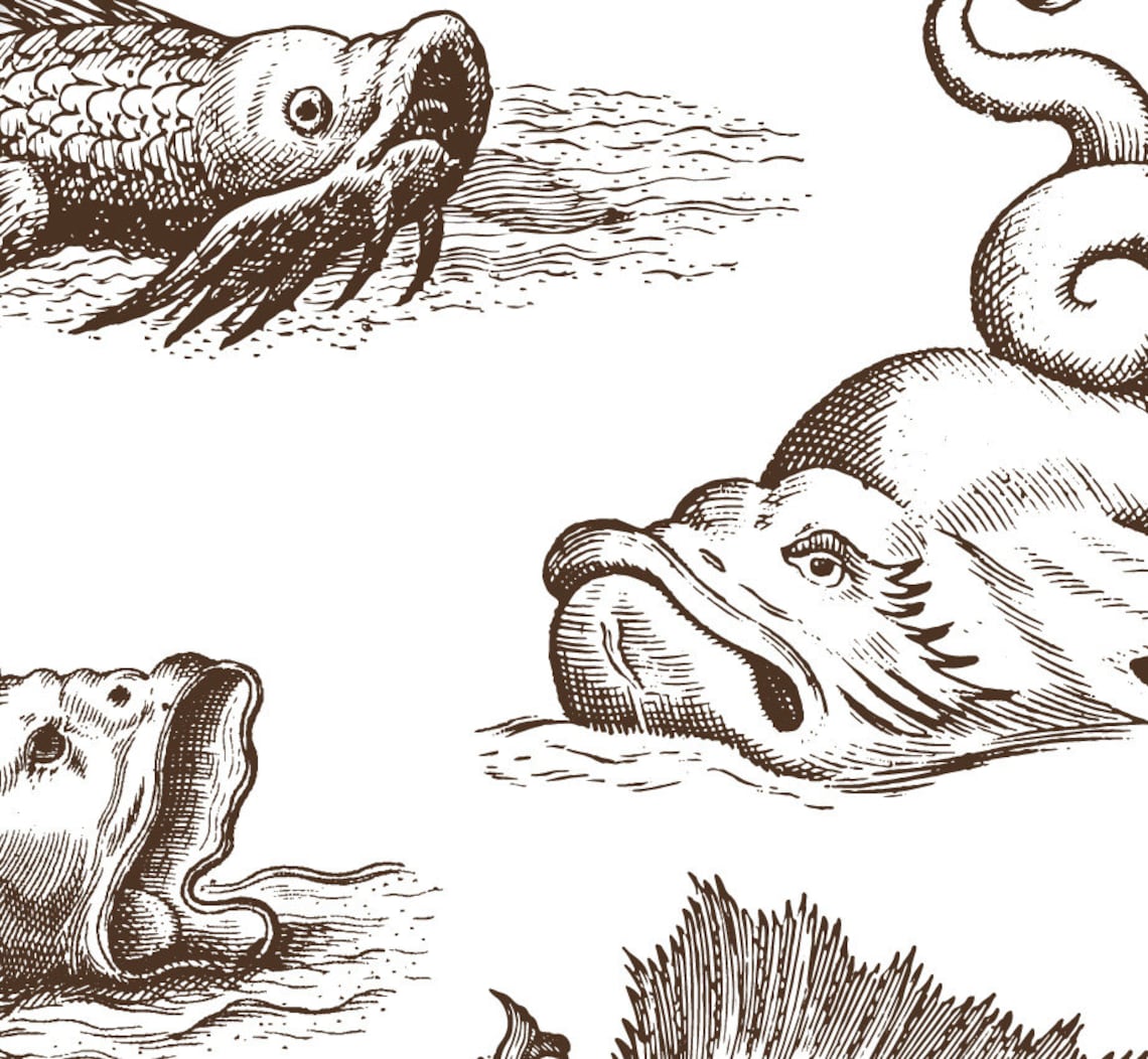 Medieval Map Monster Vectors / Editable / Printable / AI EPS SVG ...