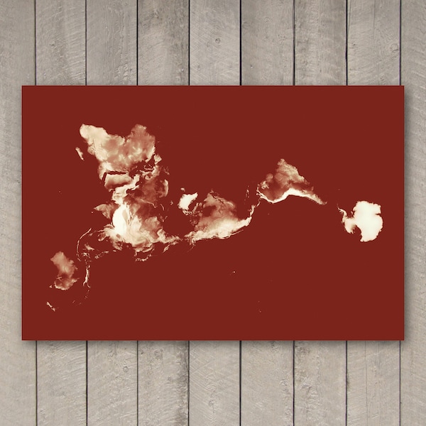 Abstract World Map - Etsy