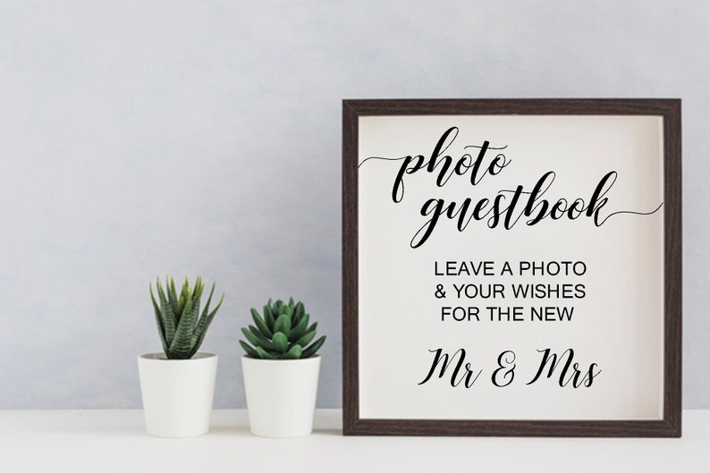 Photo Booth Wedding Sign /personalized Couples Names and Dates /wedding ...