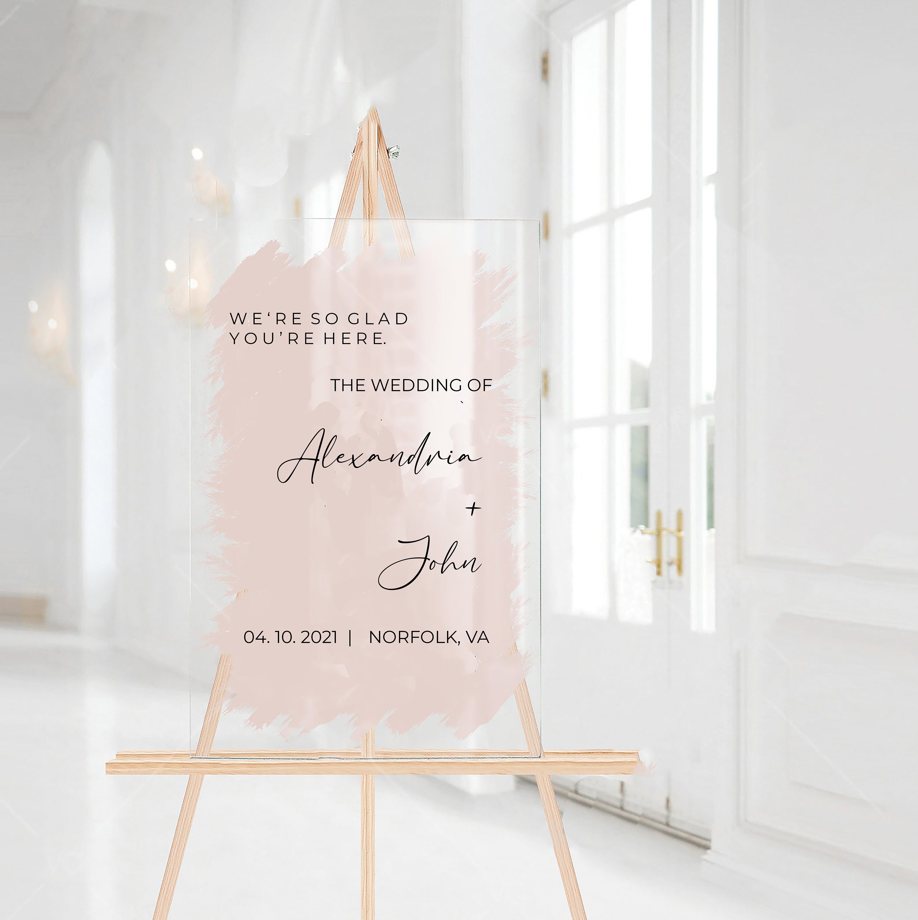 Minimalist Modern Welcome Sign Decal / Wedding Welcome Sign - Etsy