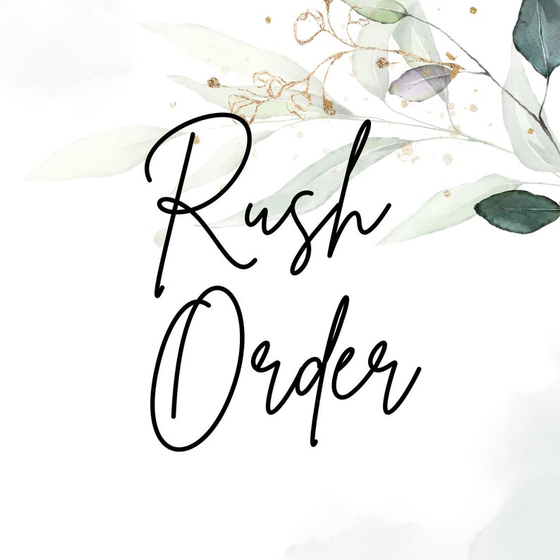 Rush Fee | Etsy