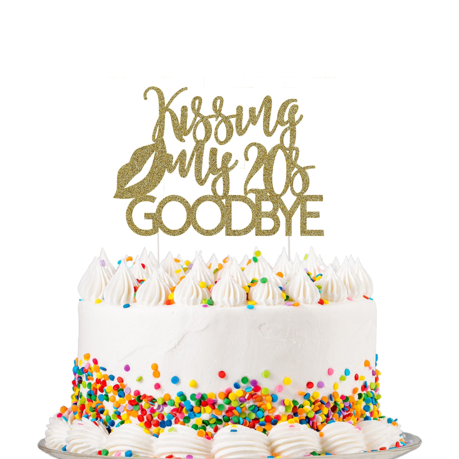 Kissing my 20s Goodbye Cake Topper 30th birthday cake topper | Etsy