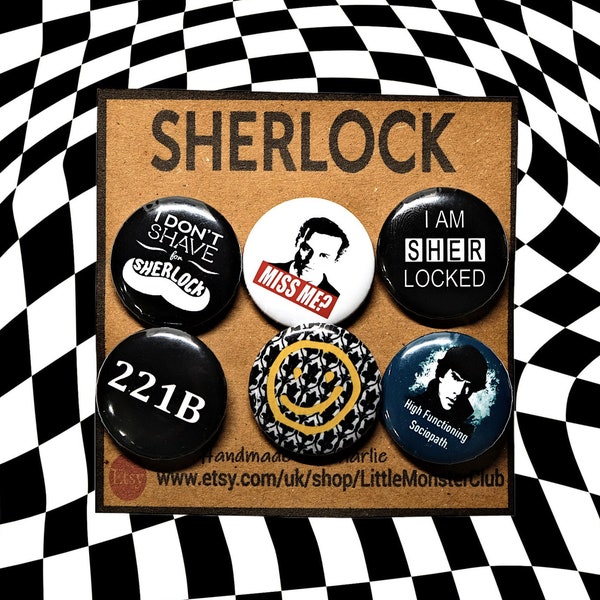 Sherlock Pin - Etsy