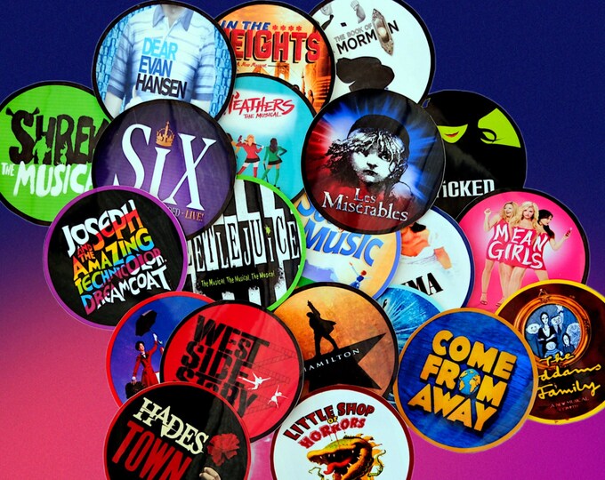 MUSICAL THEATRE CUSTOM Glossy Vinyl Stickers - West End Stickers ...