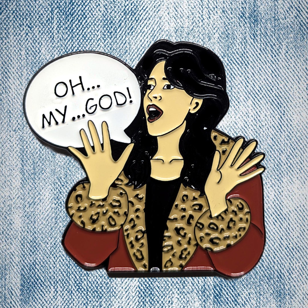 FRIENDS JANICE Enamel Pin Badge - Oh My God Janice Quote - 90's ...
