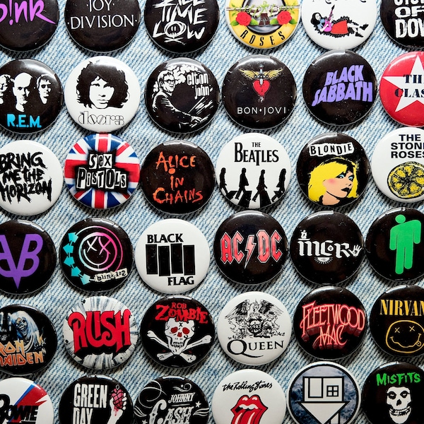 Band Pins - Etsy