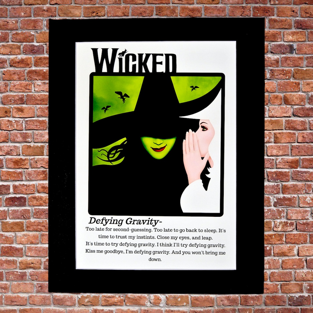 WICKED THE MUSICAL Print - Wicked Poster - West End Poster Print ...
