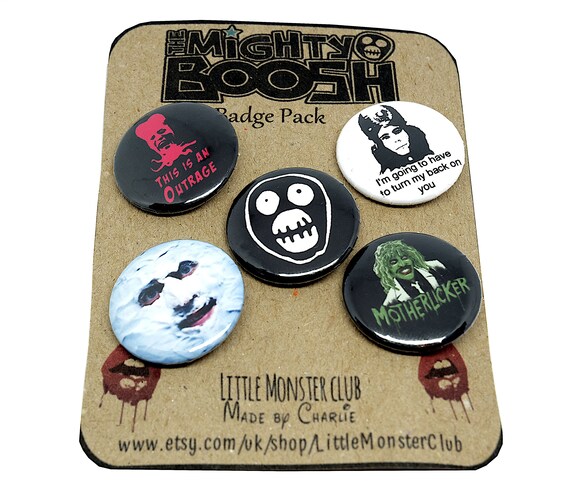 The Mighty Boosh Badge Pack The Mighty Boosh pin mighty | Etsy
