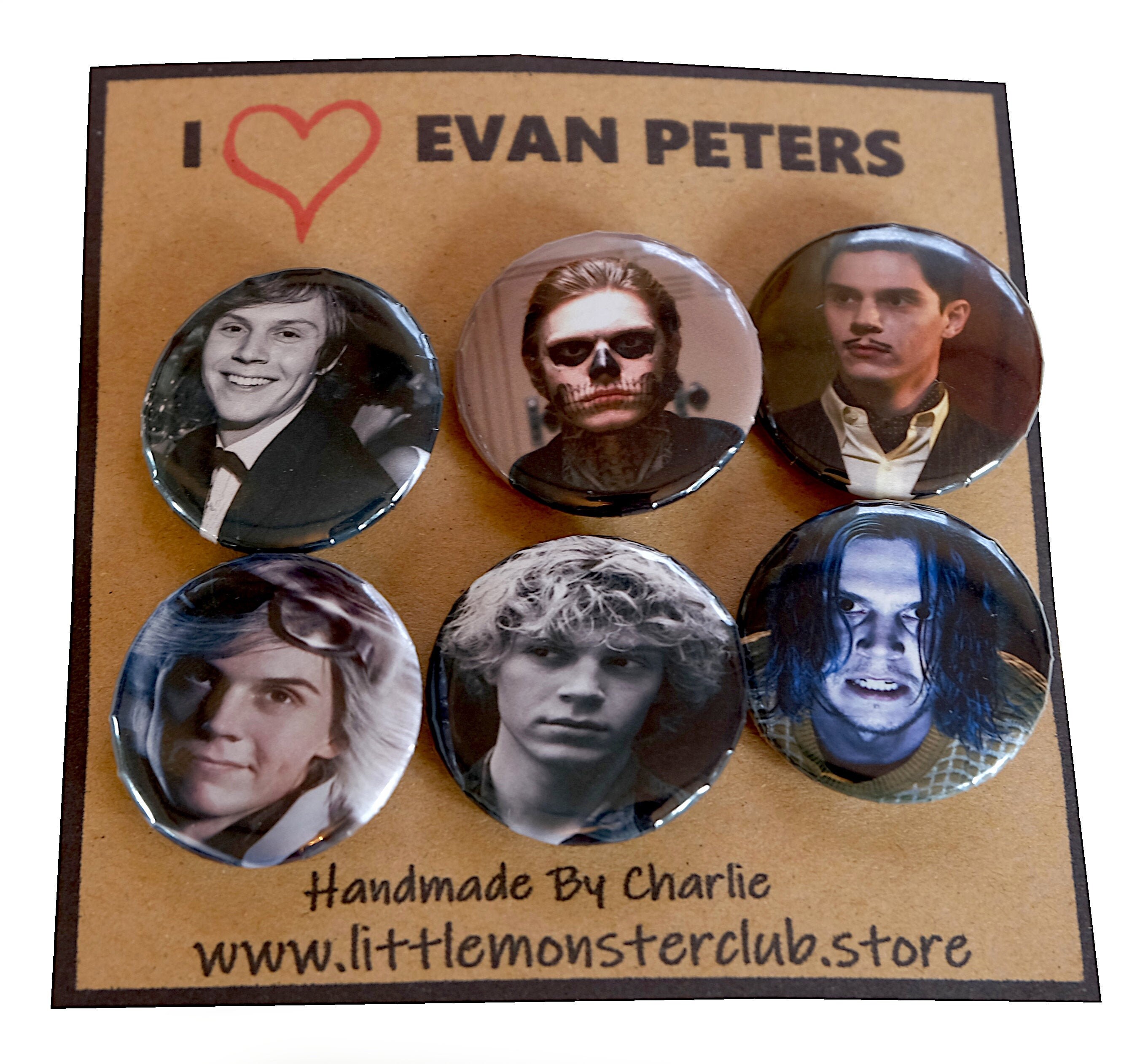 Evan Peters Badge Pack Even Peters pin 25mm button | Etsy