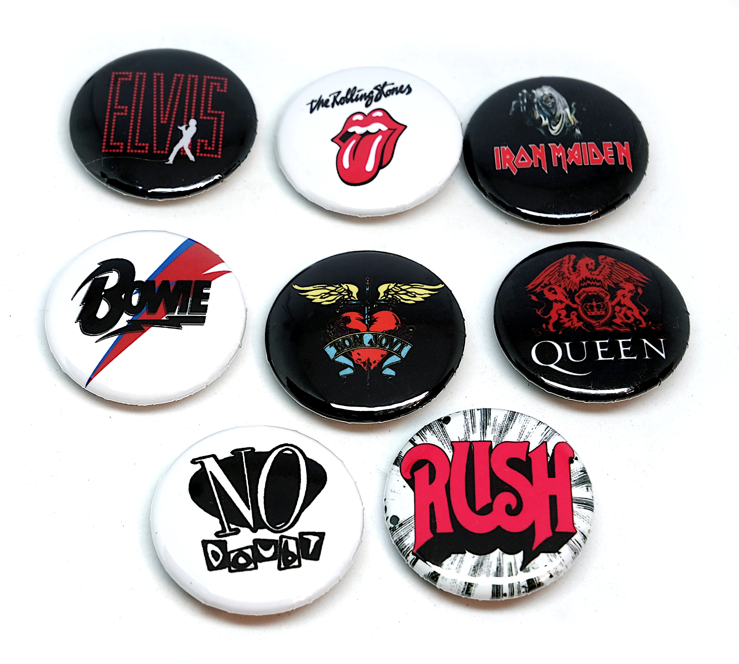 Band Logo Pins rock punk metal pop music pins any band | Etsy