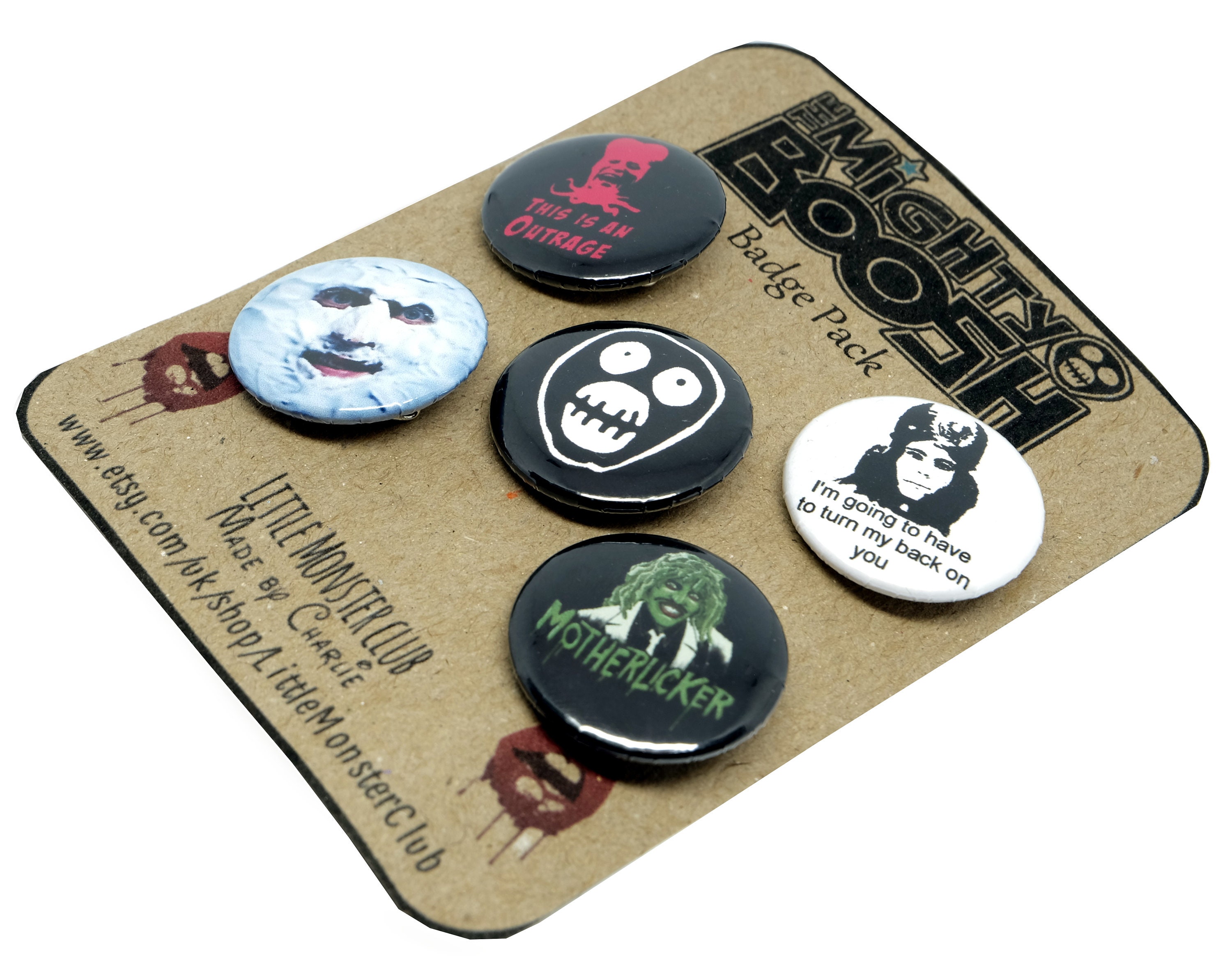 The Mighty Boosh Badge Pack The Mighty Boosh pin mighty | Etsy