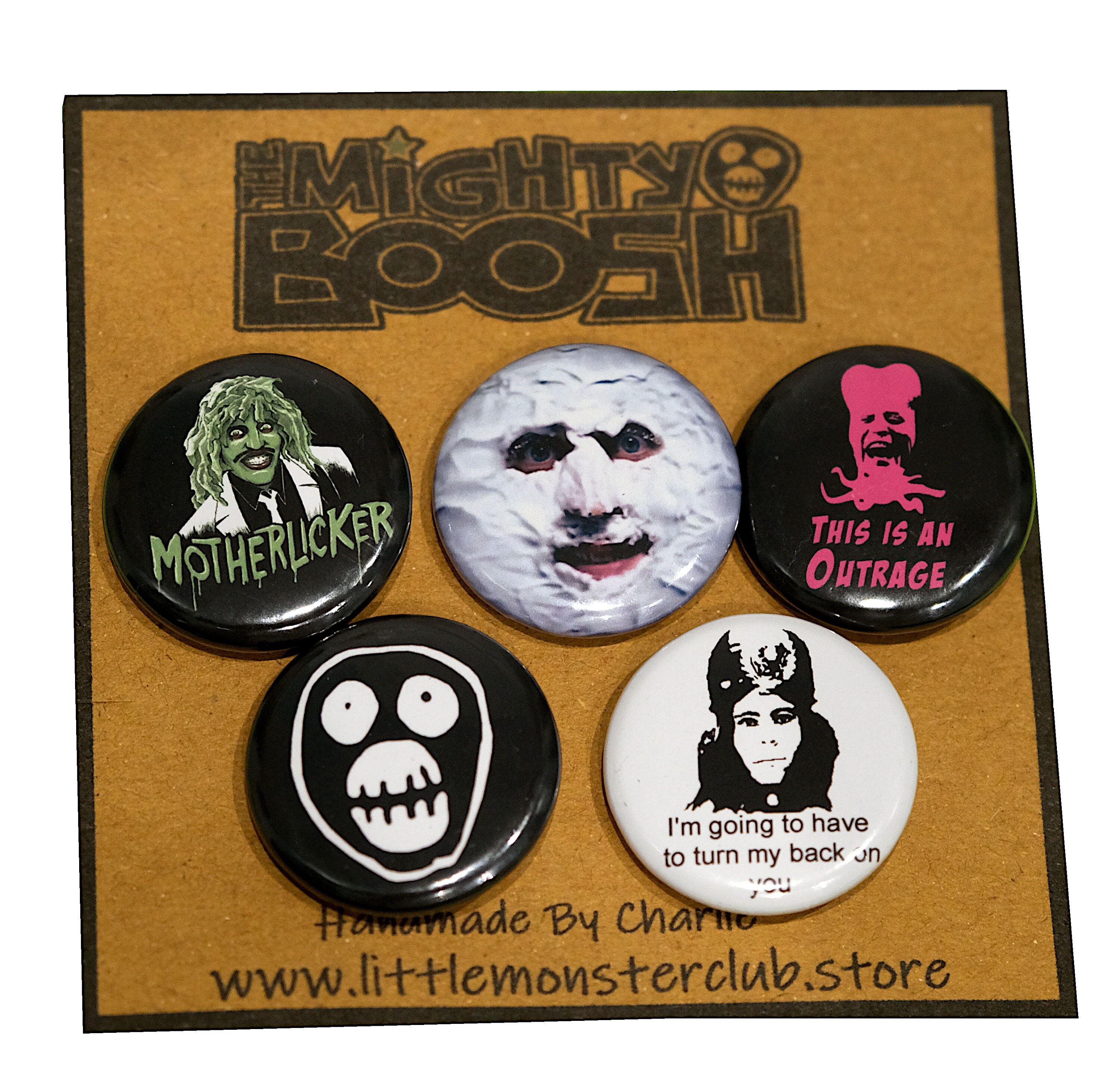 THE MIGHTY BOOSH Badge Pack the Mighty Boosh Pin Mighty - Etsy