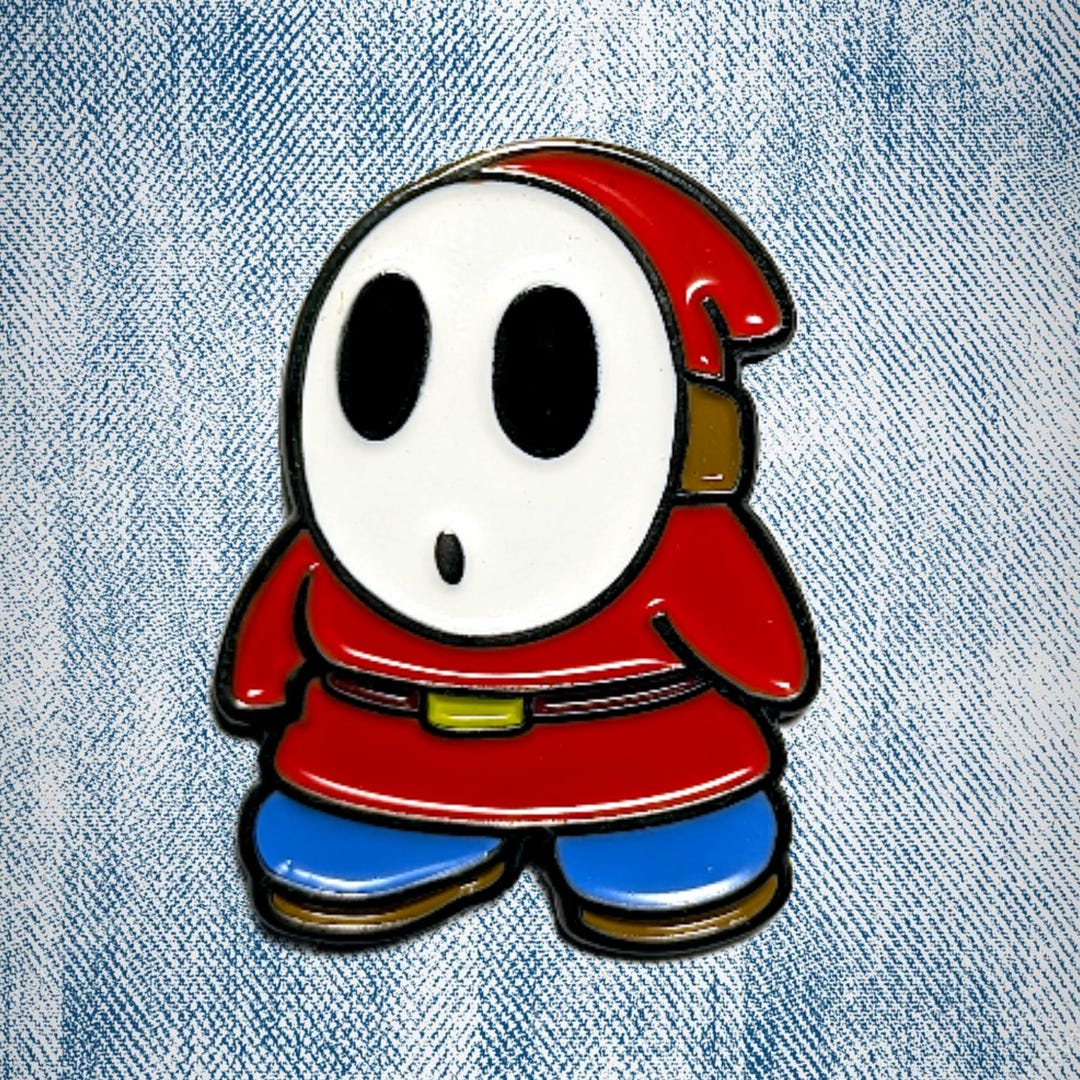 SHY GUY Enamel Pin Badge Super Mario Pin Shy Guy Gifts Mario Fan ...