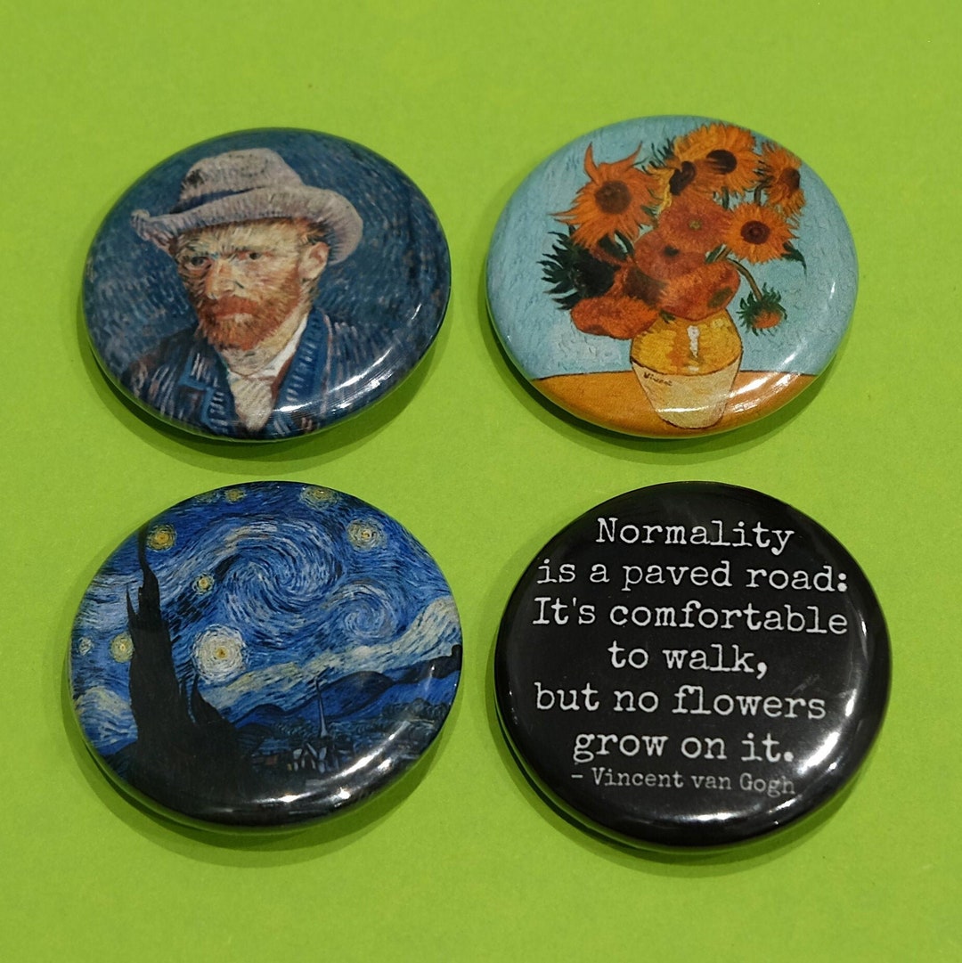 VAN GOGH Badge Pack Vangogh Artist Gifts Vincent Van Gogh - Etsy