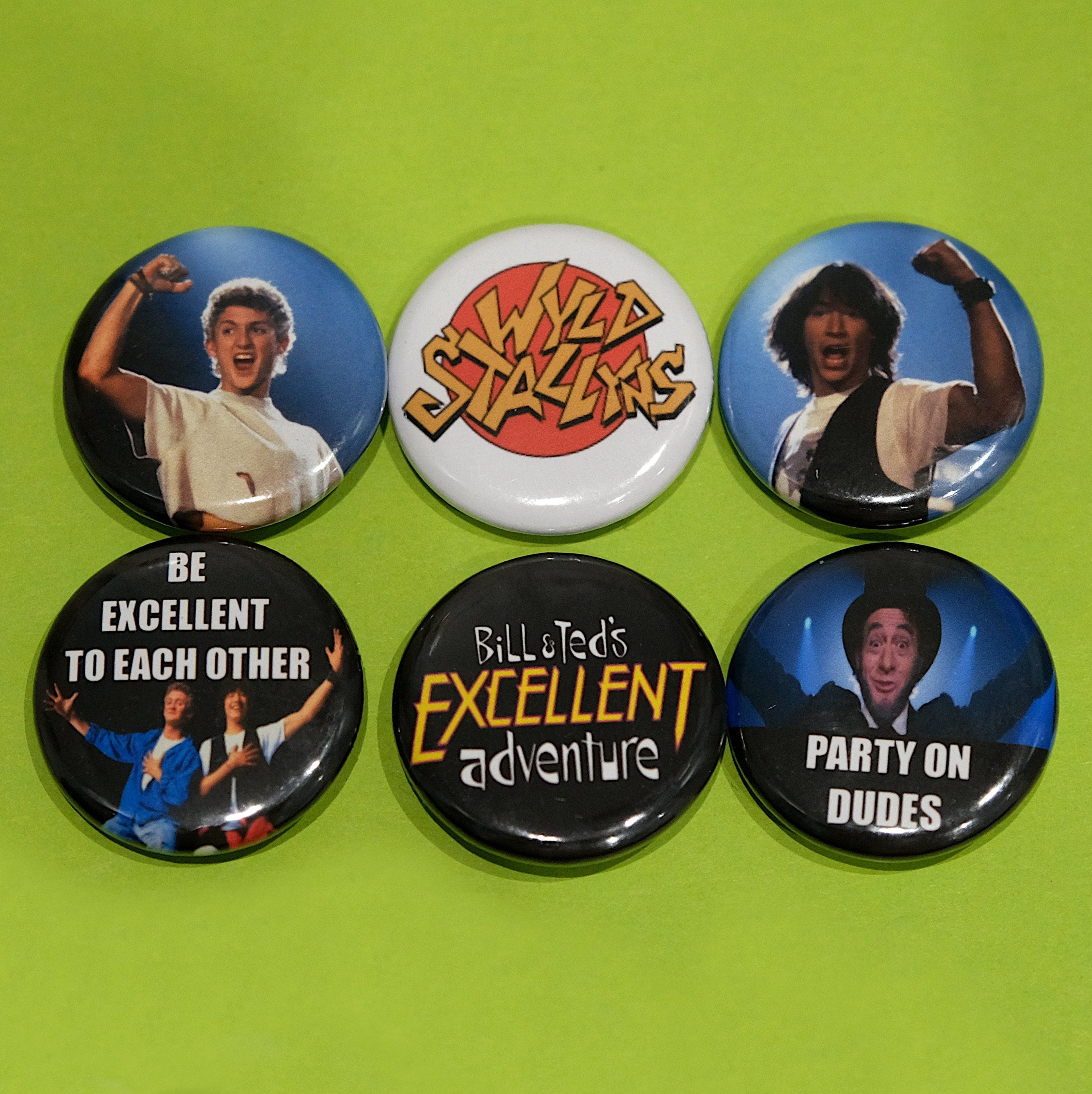 BILL AND TED Badge Pack Pin Button Bill and Ted's | Etsy