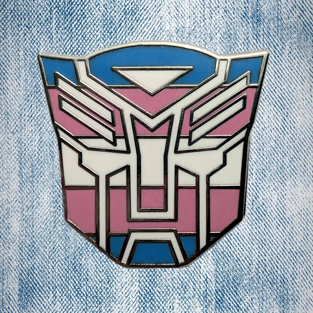 TRANSFORMERS TRANS FLAG Enamel Pin Badge - Lbgtq+ - Enamel Badges ...