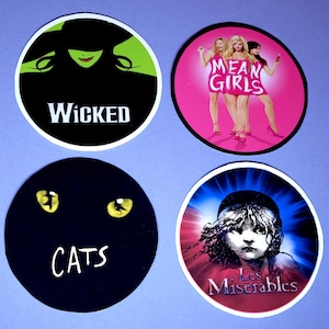 Musical Theatre Custom Glossy Vinyl Stickers West End | Etsy UK
