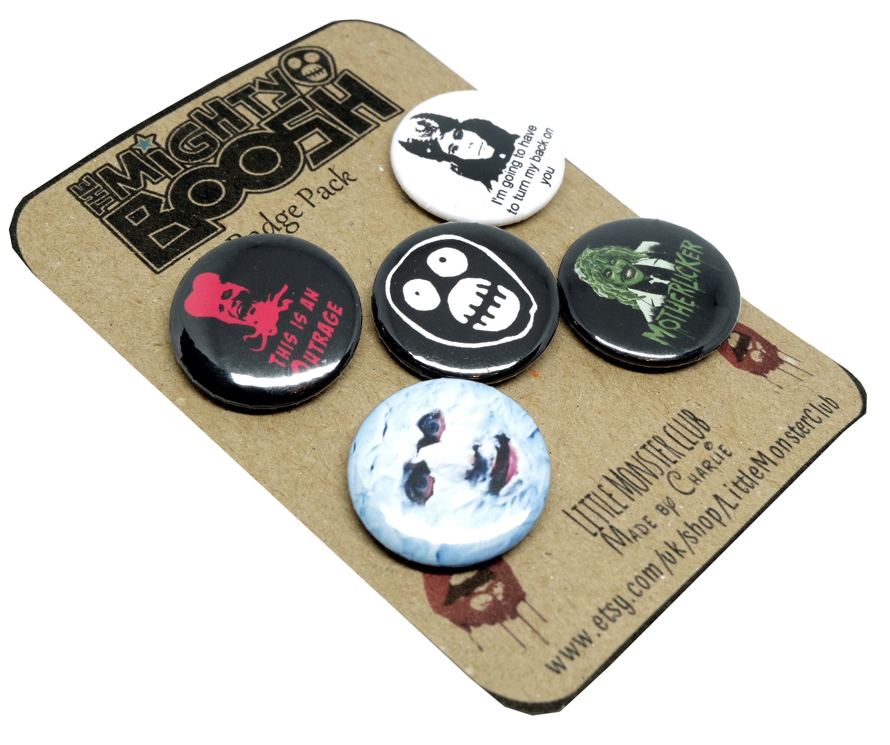 The Mighty Boosh Badge Pack The Mighty Boosh pin mighty | Etsy