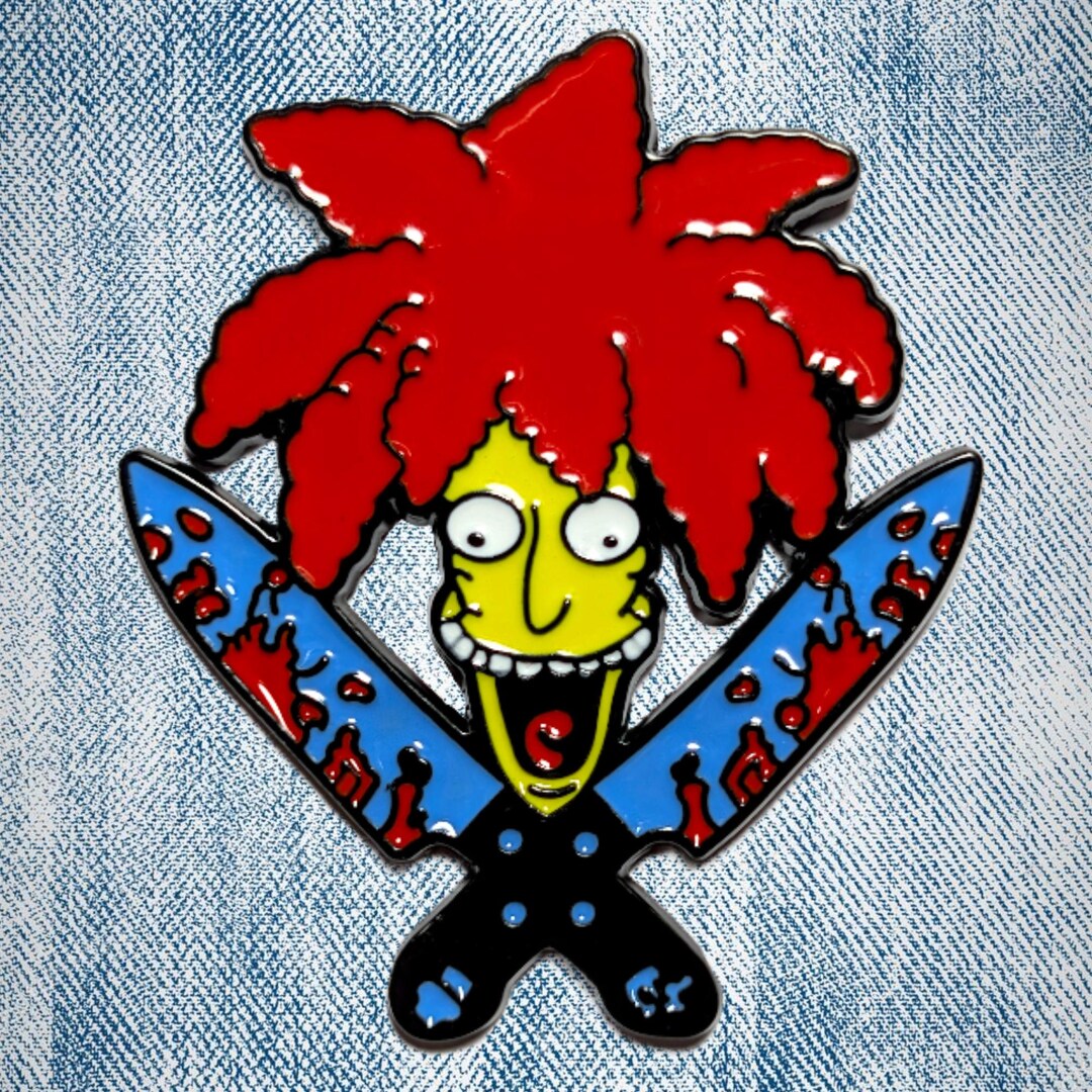 SIDESHOW BOB SIMPSONS Enamel Pin Badge - Simpsons Merch - Simpson Fan ...