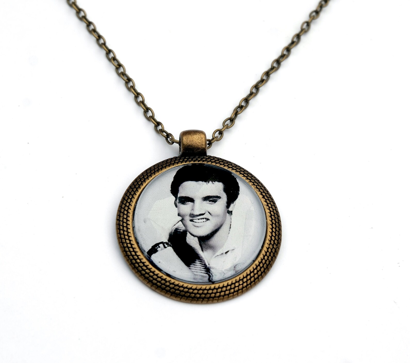 Colgante de collar de Elvis Presley colgante de camafeo - Etsy España
