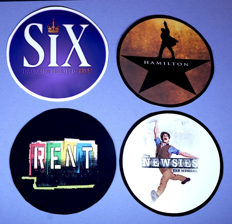 Musical Theatre Custom Glossy Vinyl Stickers West End - Etsy UK