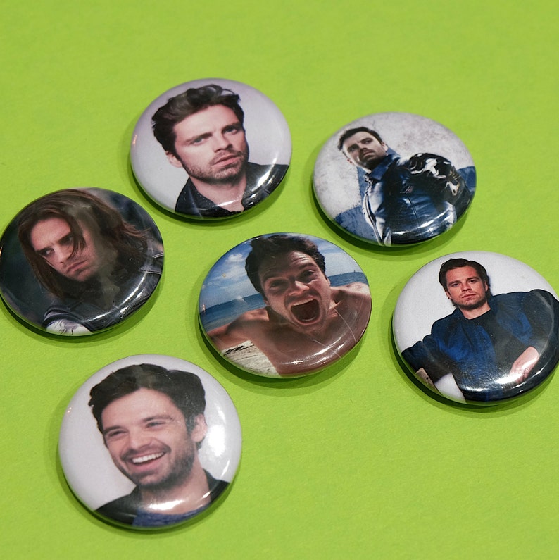 Sebastian Stan Badge Pack Sebastian Stan Pin Button Badges | Etsy