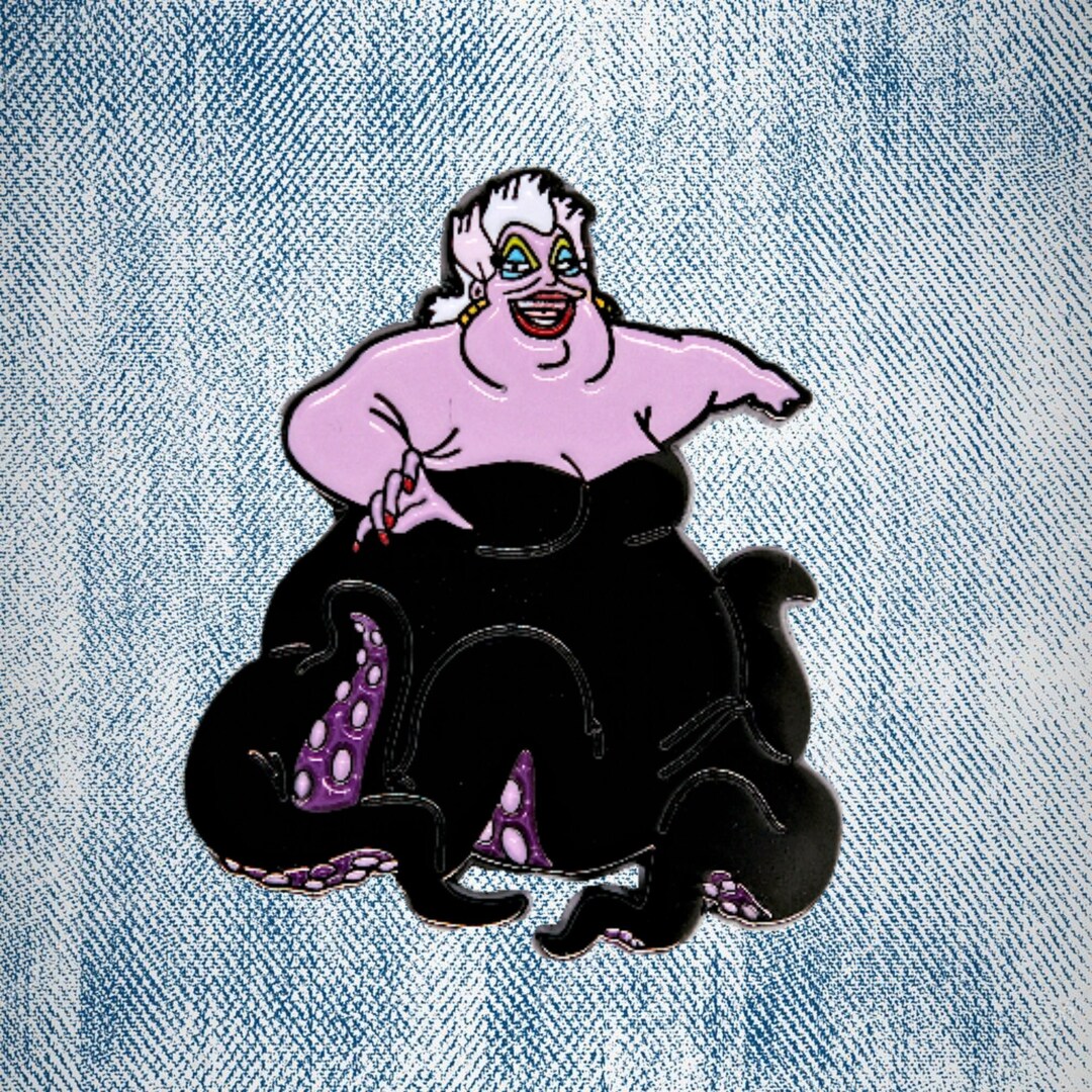 URSULA Enamel Pin Badge - the Little Mermaid Pin - Villains Pin Badge ...
