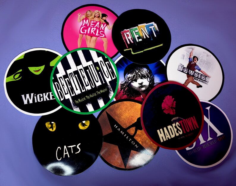 Musical Theatre Custom Glossy Vinyl Stickers West End - Etsy UK