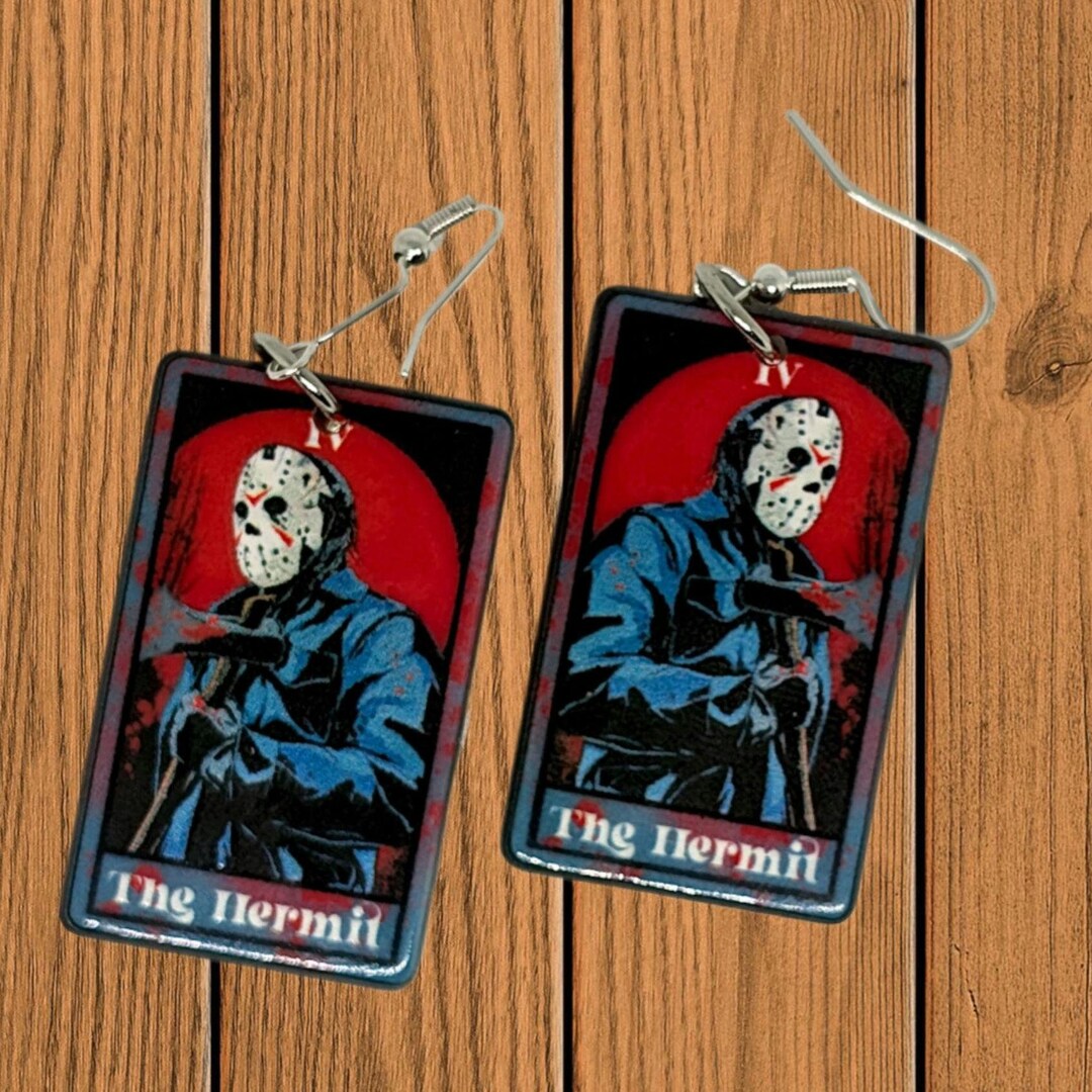 JASON VOORHEES Earrings Friday 13th Earrings Halloween Earrings ...