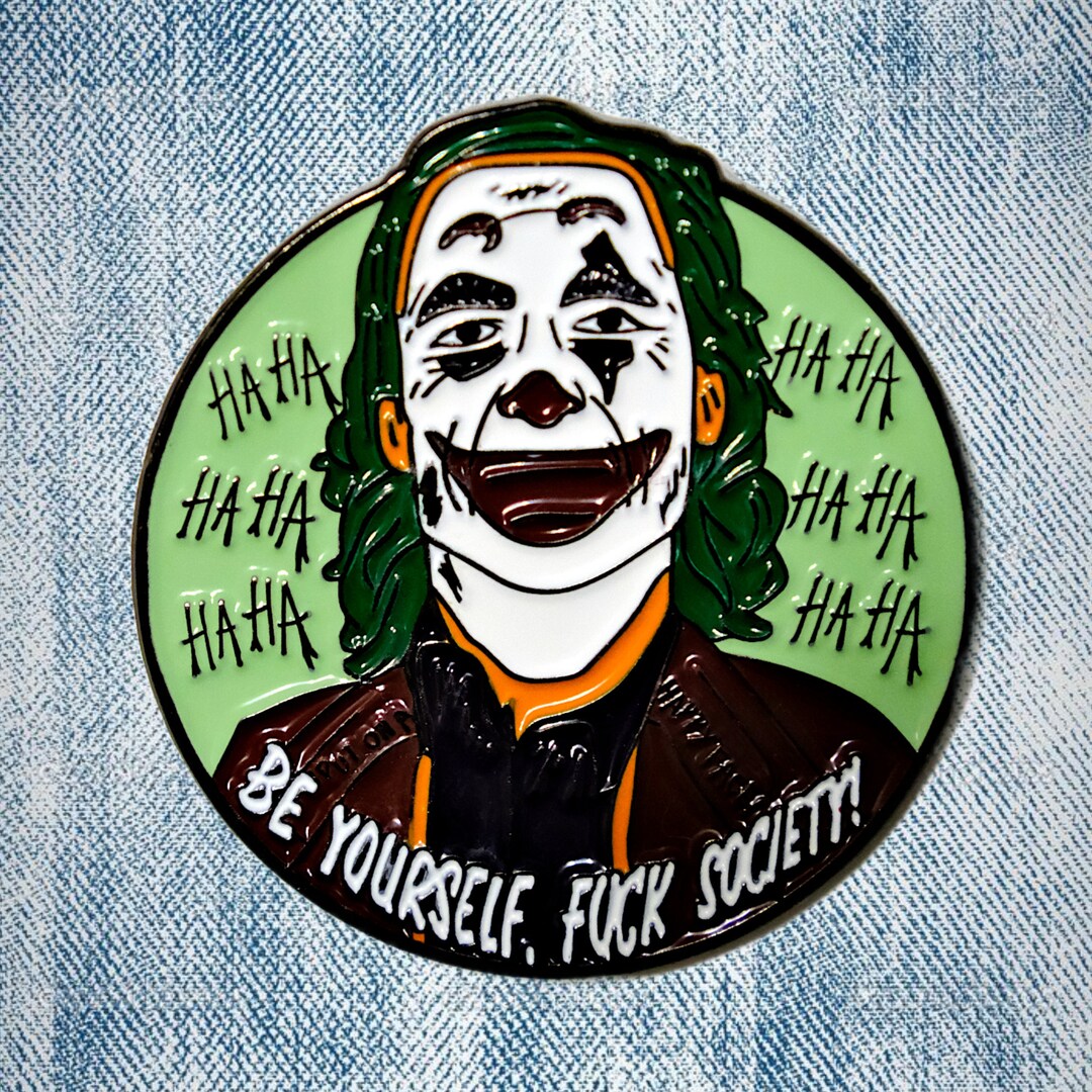 JOKER Enamel Pin Badge - Joaquin Phoenix Joker - Stocking Filler - Geek ...