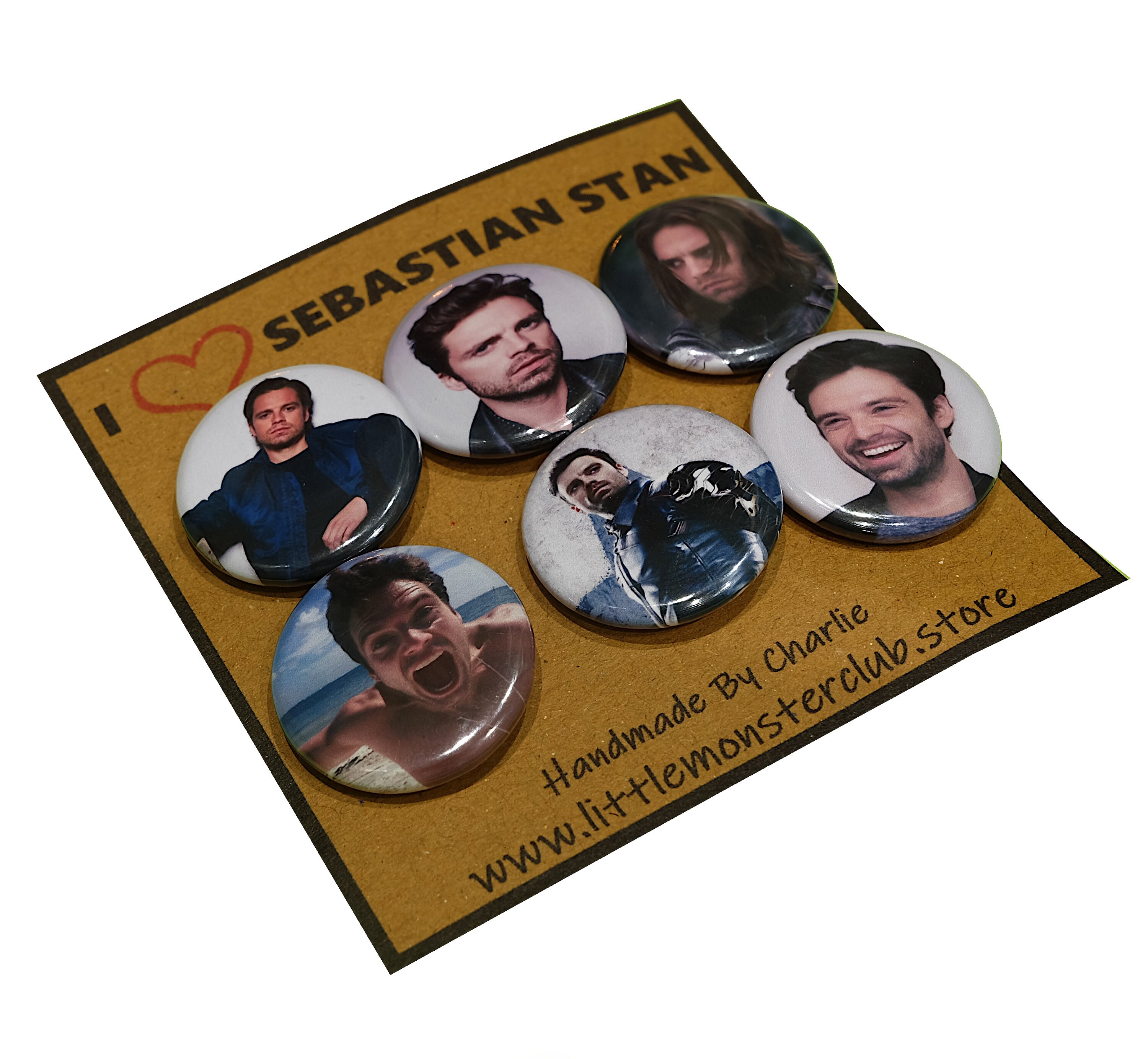 SEBASTIAN STAN Badge Pack Sebastian Stan Pin Button Badges - Etsy