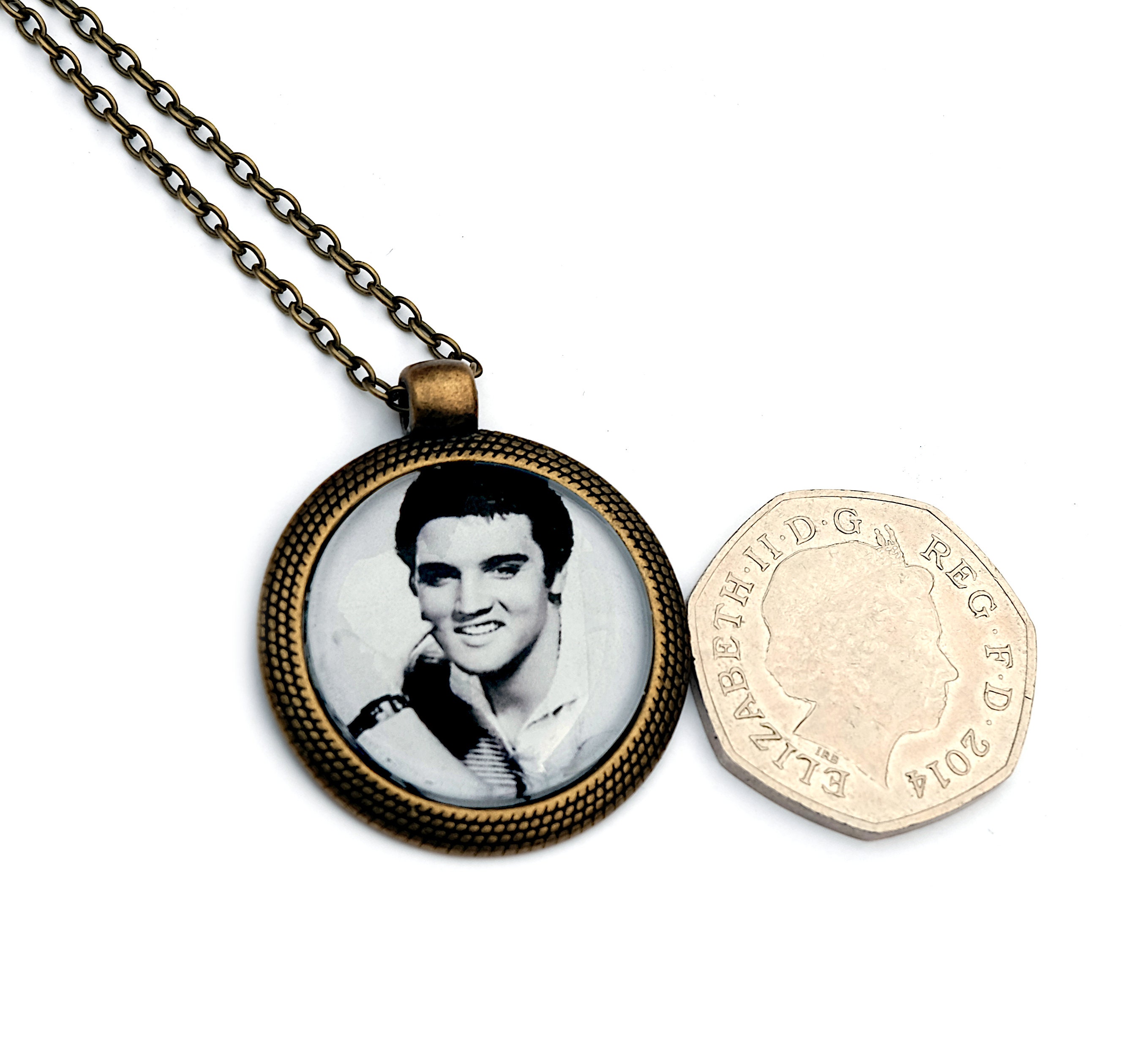 Colgante de collar de Elvis Presley colgante de cameo - Etsy España