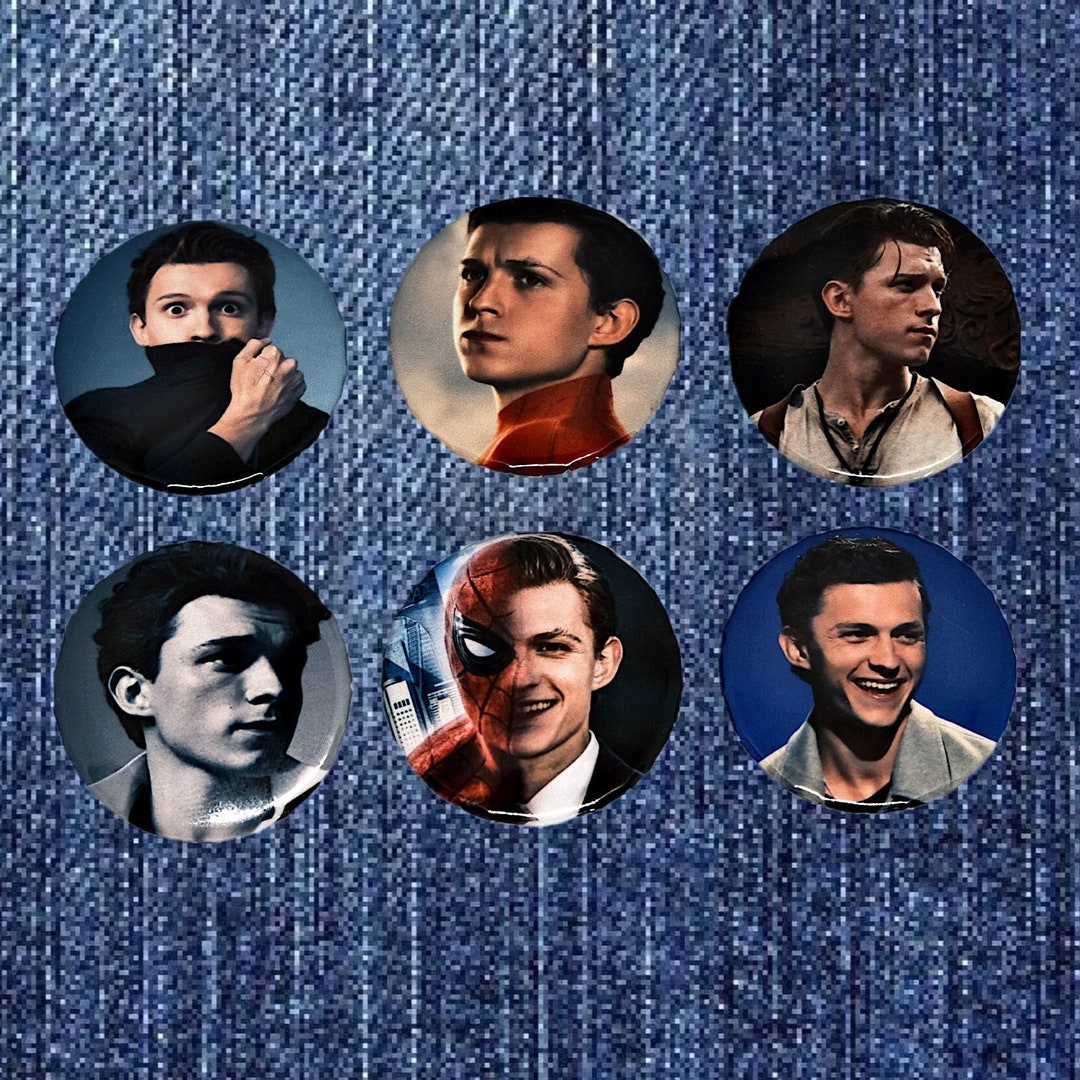 Tom Holland Badge Pack Tom Holland Pin Pin Badge Button Stocking Filler