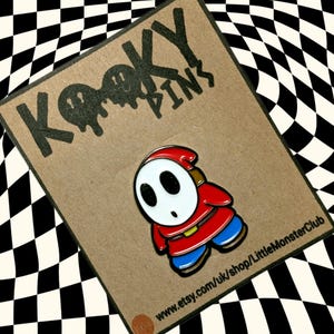 SHY GUY Enamel Pin Badge Super Mario Pin Shy Guy Gifts Mario Fan ...