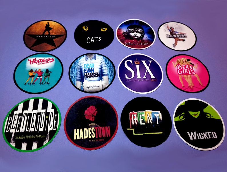 Musical Theatre Custom Glossy Vinyl Stickers West End - Etsy UK
