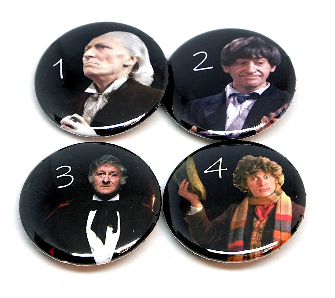 Doctor Who Pin Badge Collection Dr Who Buttons All the | Etsy UK