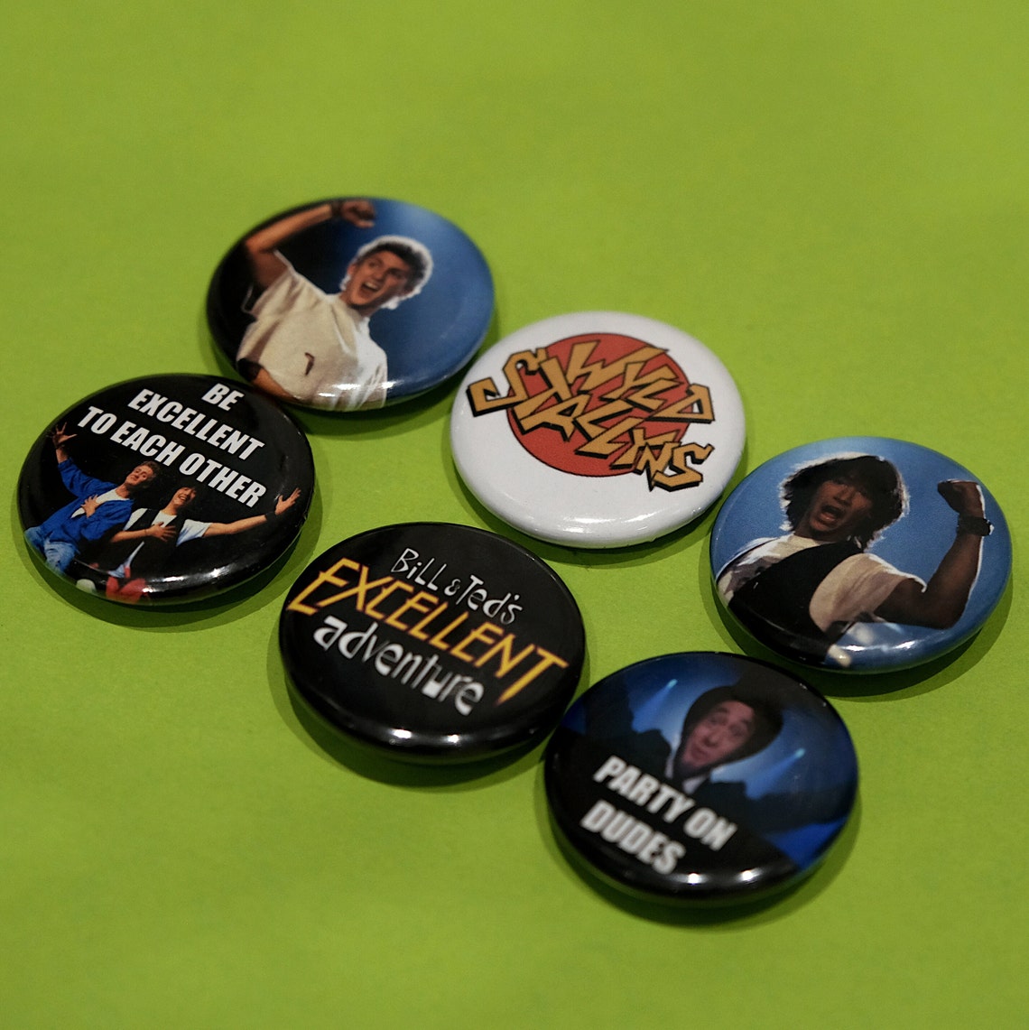 BILL AND TED Badge Pack Pin Button Bill and Ted's | Etsy