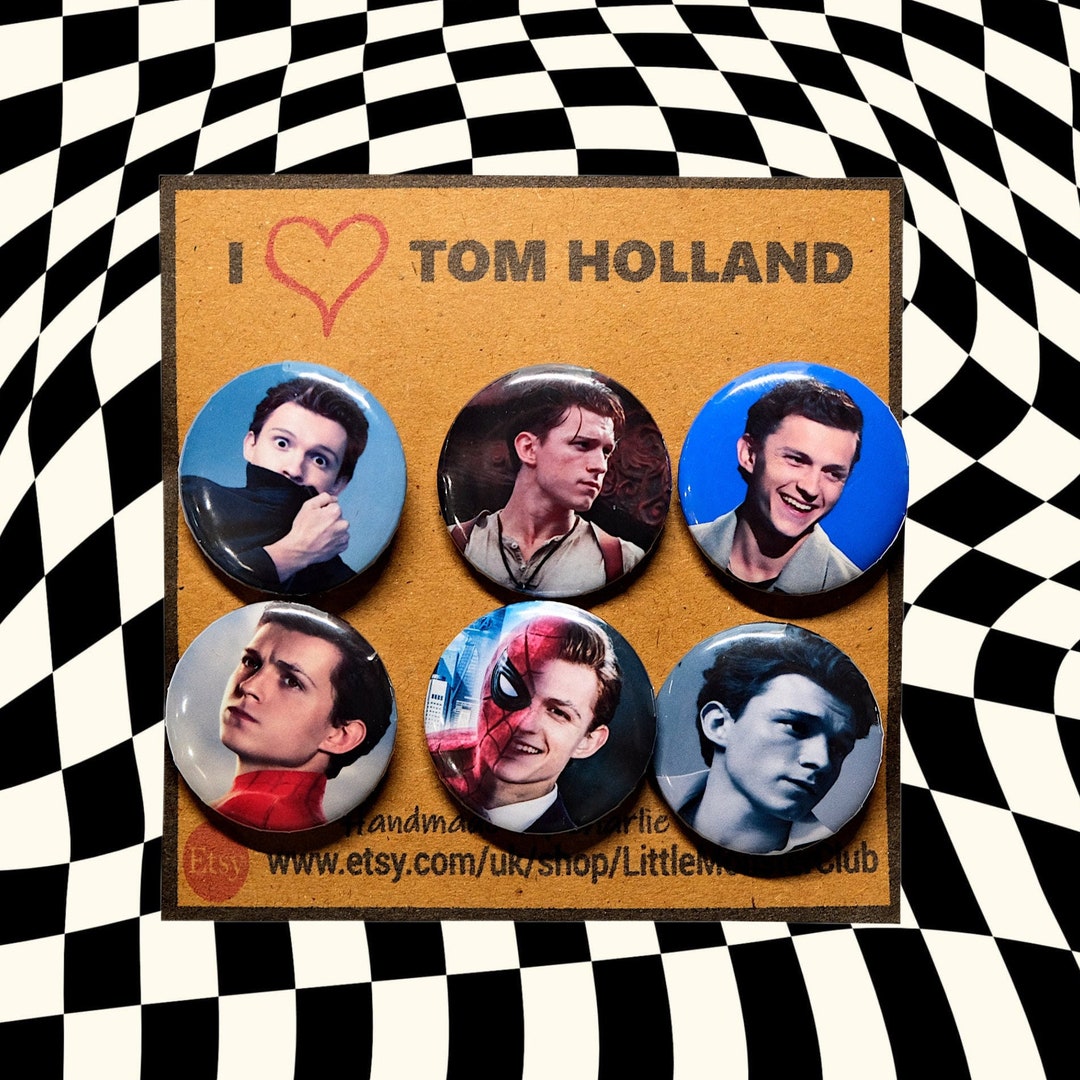 TOM HOLLAND Badge Pack - Tom Holland Pin - Pin Badge Button - Stocking ...