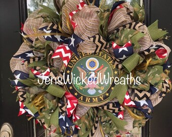Army wreath | Etsy