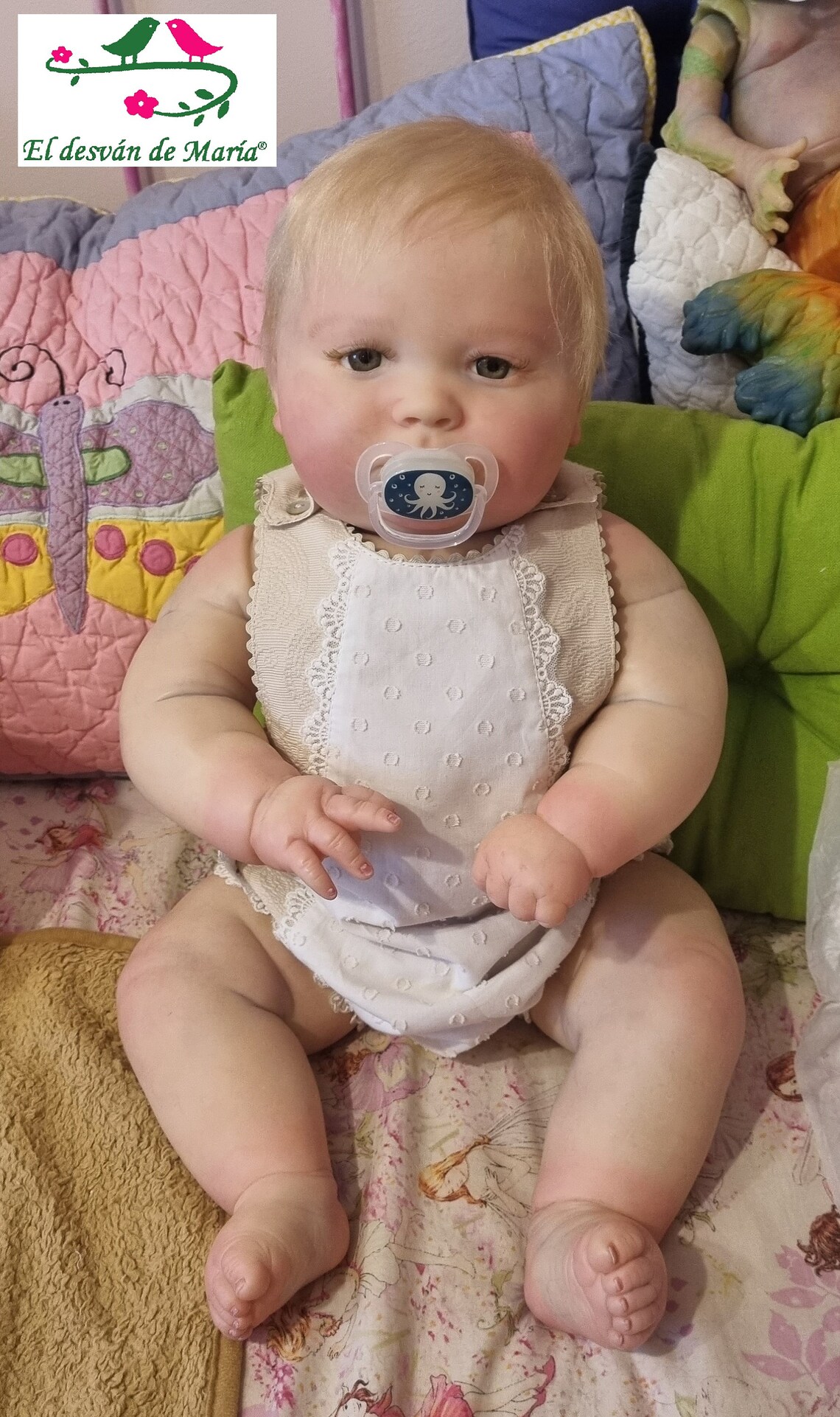 Vinyl Reborn Baby With Half Torso and Cloth Body JOSEPH Awake Model ...