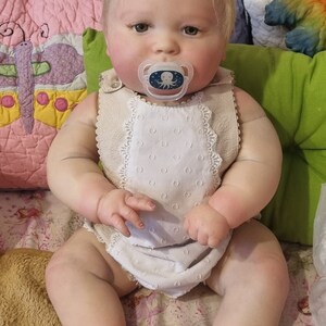 Vinyl Reborn Baby With Half Torso and Cloth Body JOSEPH Awake Model ...