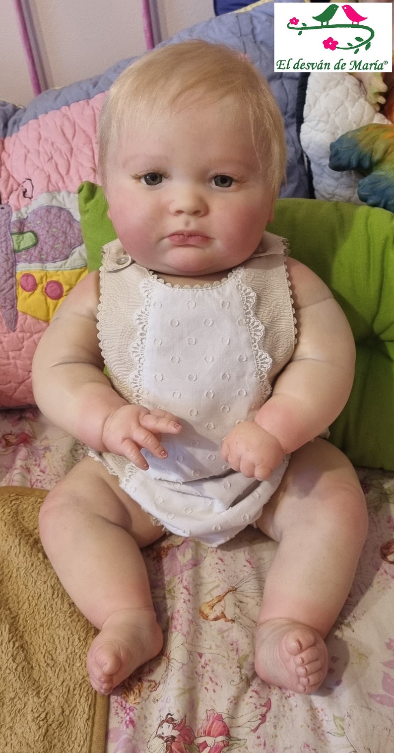 Vinyl Reborn Baby With Half Torso and Cloth Body JOSEPH Awake Model ...