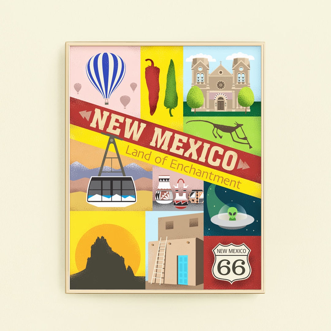Santa Fe Art Print | New Mexico Art | New Mexico Gifts | Albuquerque ...