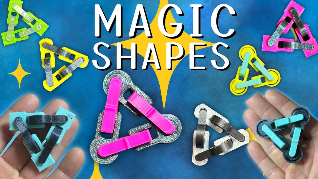 Magic Shapes Classroom Fidget 3-pack Stress Relief Fidget Toy for ADHD ...