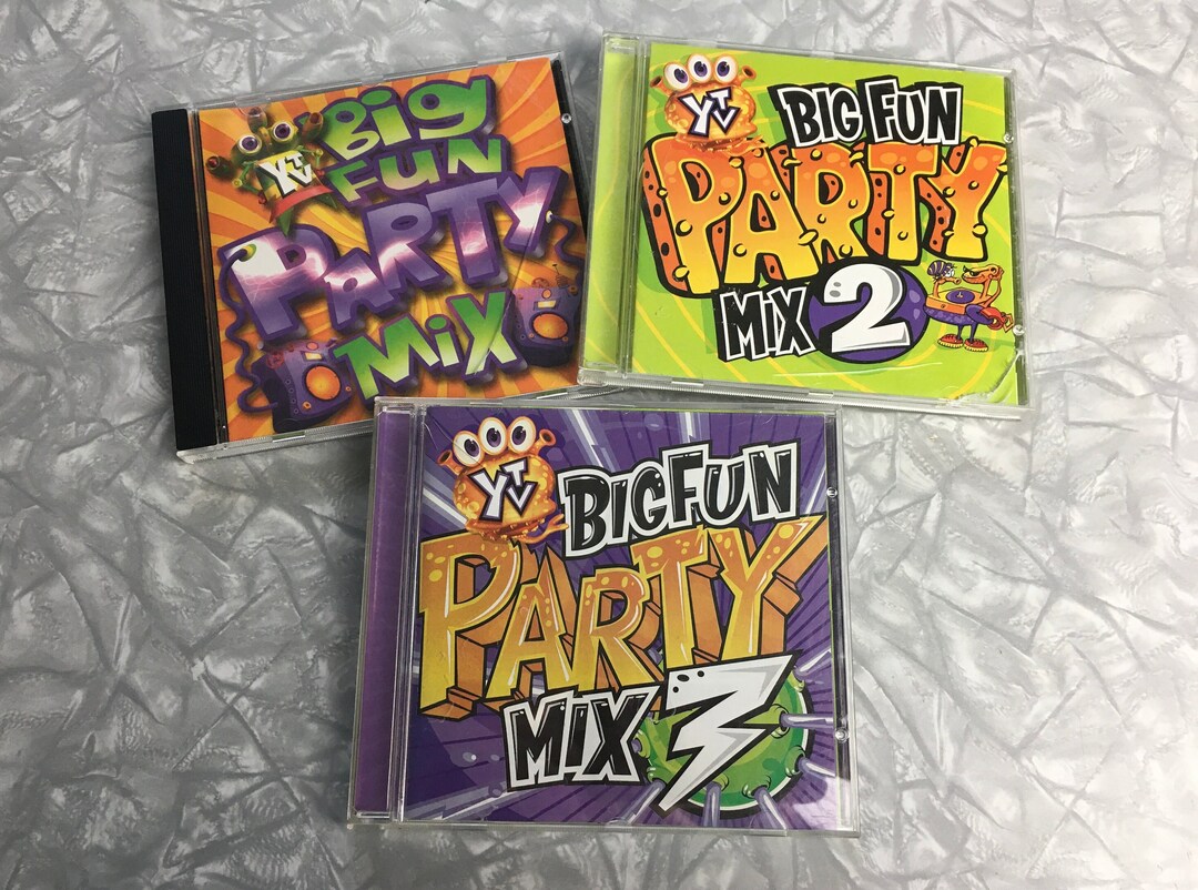 Lot of 3 Ytv's Big Fun Party Mix Compilation Cd's the Hit List - Etsy ...